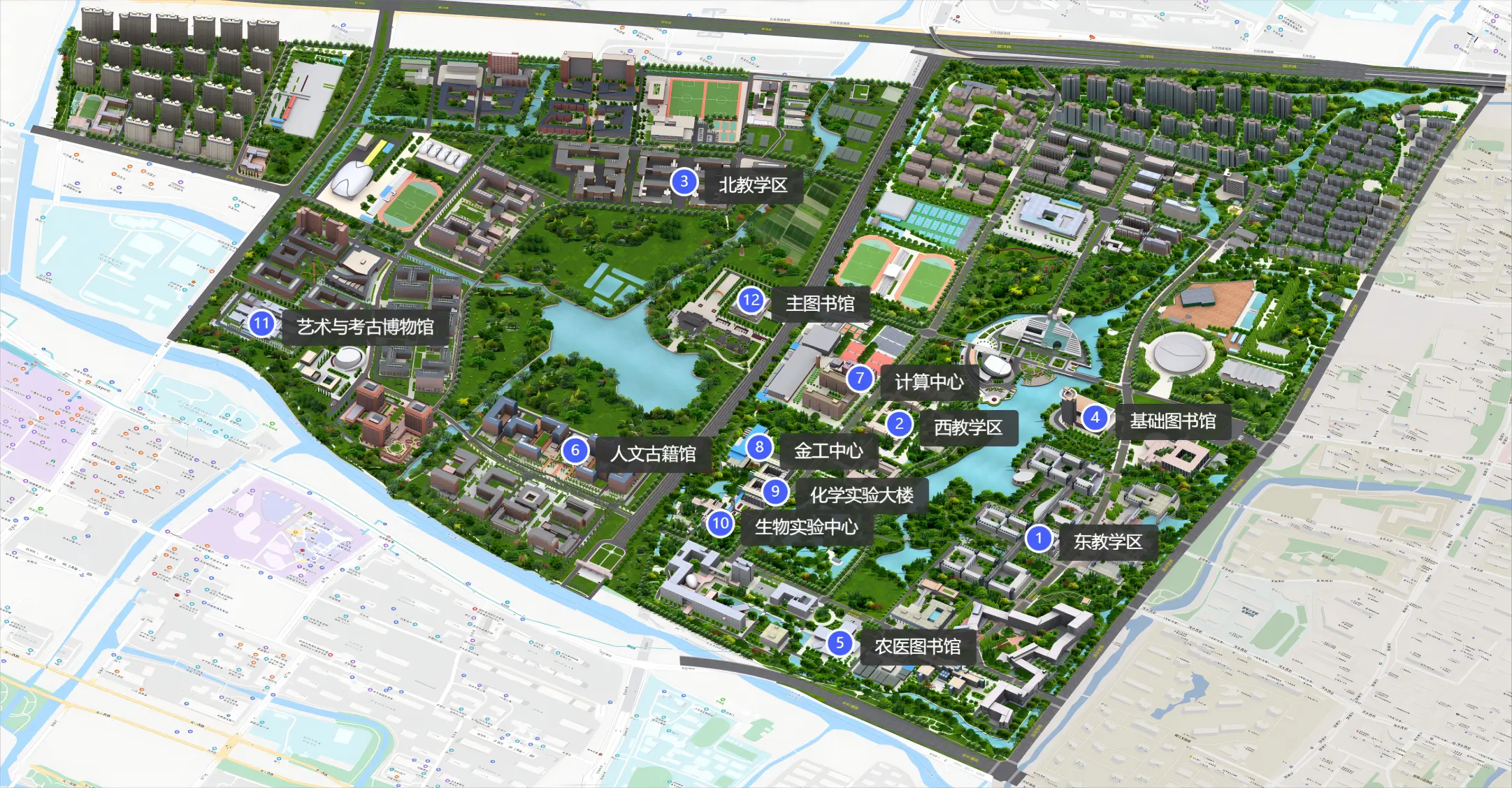 校园区域 - 2025年浙江大学本科新生指引